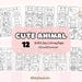 Cute Animal Coloring Pages | Bold and Easy Pattern Coloring Pages ...