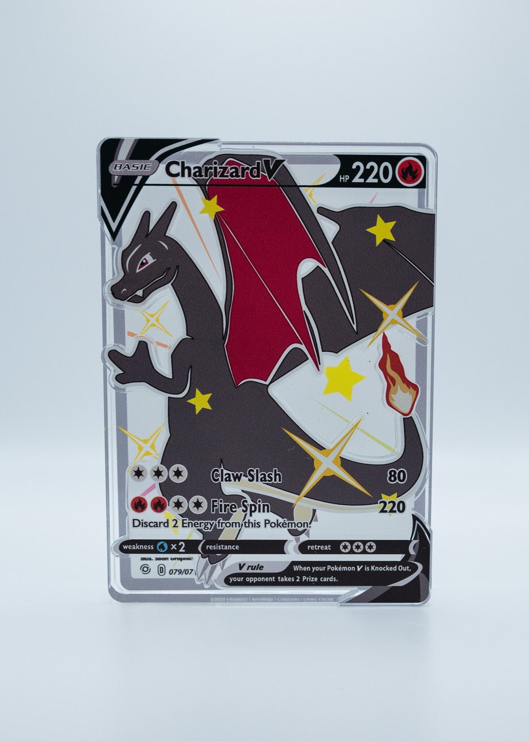 Acrylic Charizard Pokemon Card Collectible - Etsy