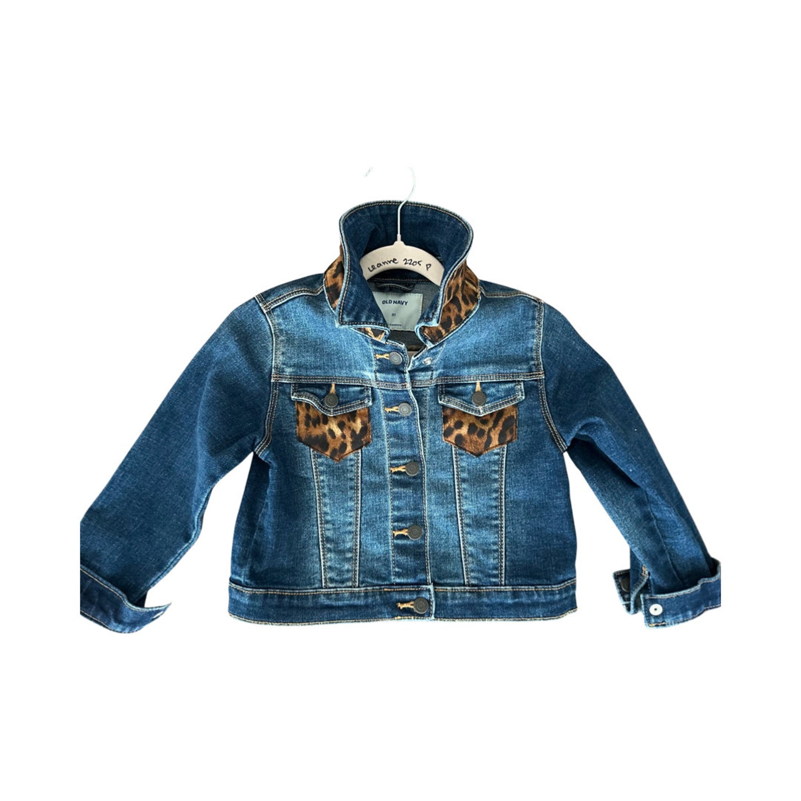 Animal Print Embellished Jean Jacket - Etsy