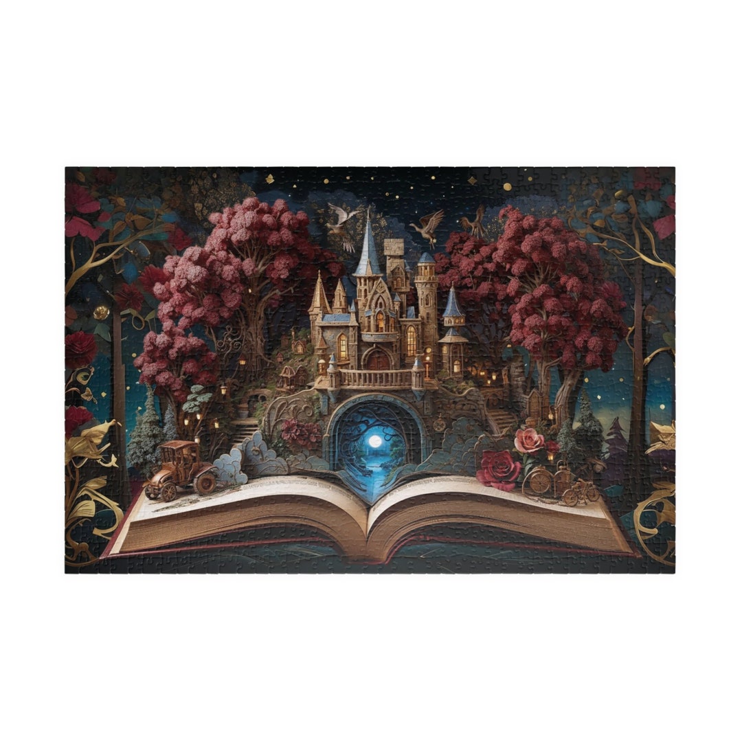 Castle Storybook Jigsaw Puzzle for Adults and Kids 100, 250, 500, 1000 ...