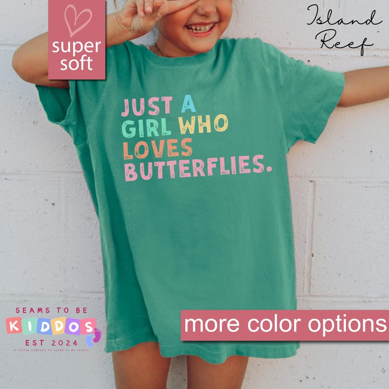 Comfort Colors® Kids Butterfly Gift, Kid Gifts for Butterfly Lover ...