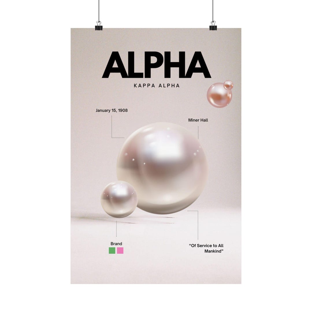 Alpha Kappa Alpha Pearl Poster - Etsy