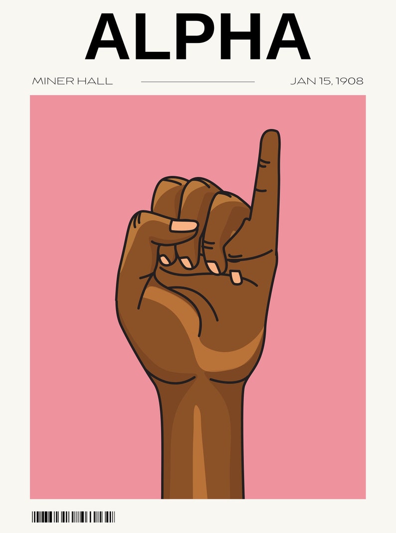 Alpha Kappa Alpha Modern Poster Digital File - Etsy