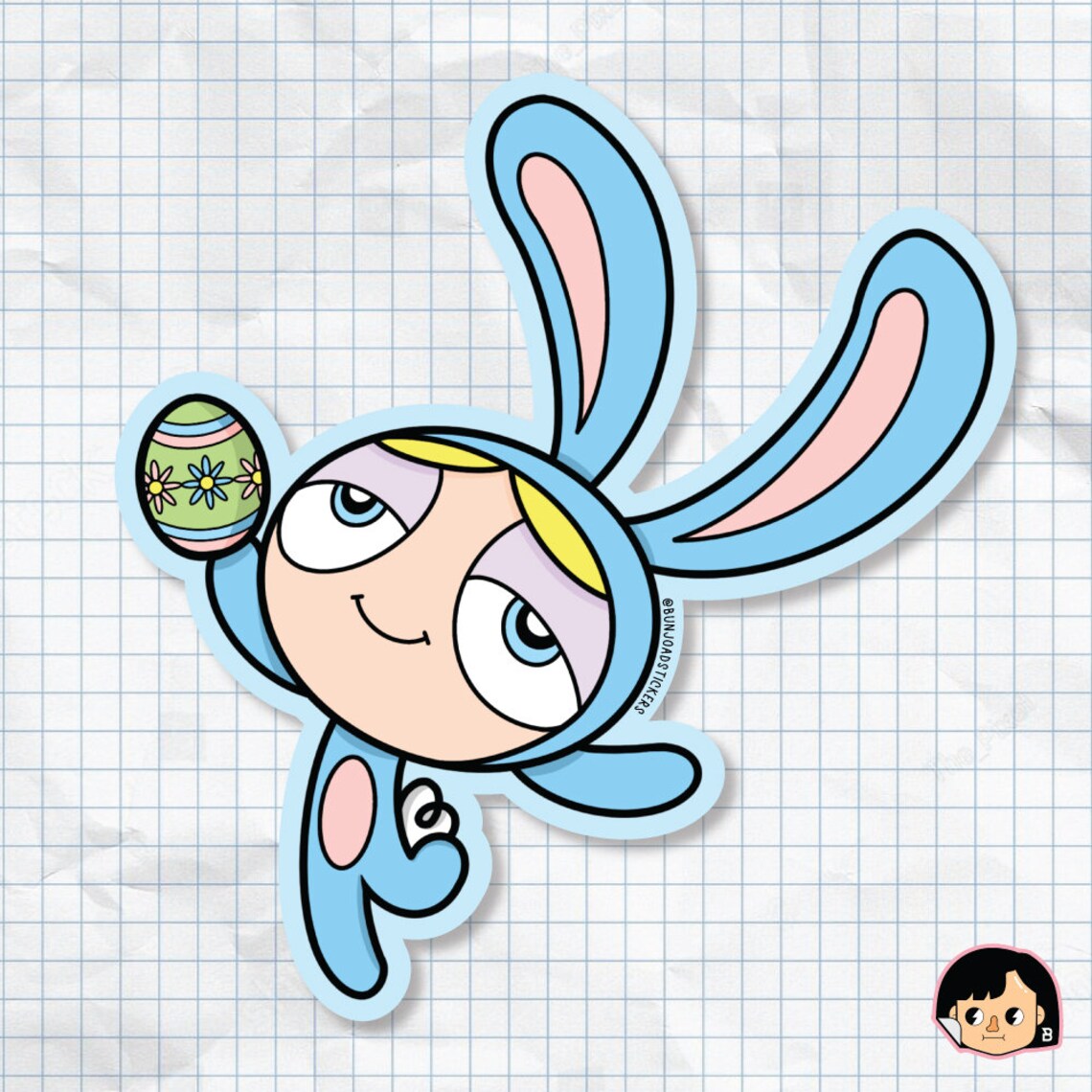 Powerpuff Girls Bubble Easter Set | Transparent Sticker | Powerpuff ...