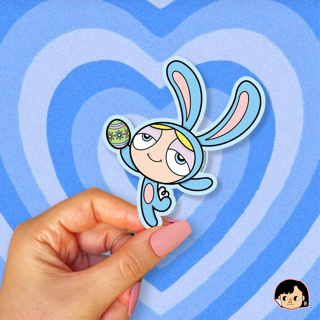 Powerpuff Girls Bubble Easter Set | Transparent Sticker | Powerpuff ...