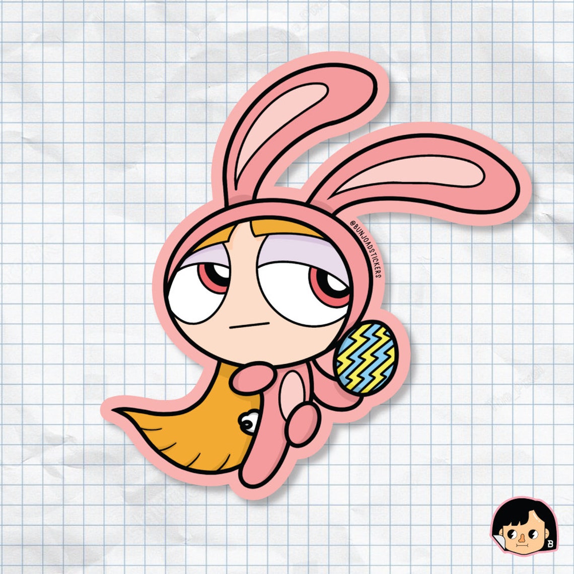 Powerpuff Girls Blossom Easter Set | Transparent Sticker | Powerpuff ...