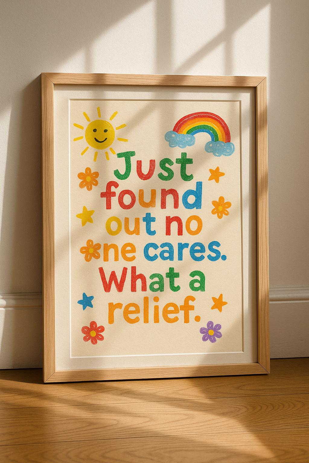 Printable Funny Mental Health Poster | Crayon-inspired Self-acceptance ...