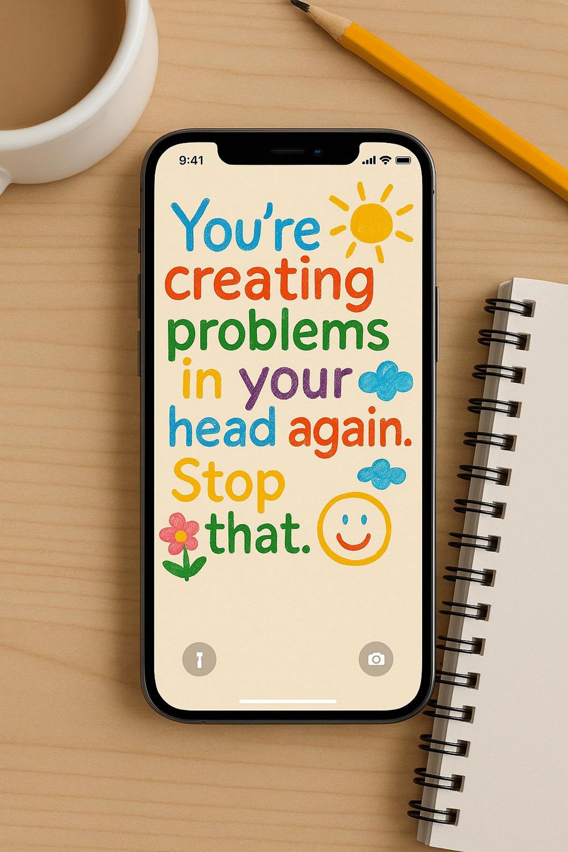 Stop Overthinking Printable Poster – Mental Health Crayon Quote ...