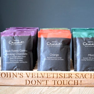 Solid Oak Velvetiser Sachet Holder, Unique Wooden Storage Board Bespoke ...