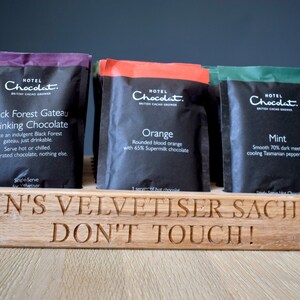 Solid Oak Velvetiser Sachet Holder, Unique Wooden Storage Board Bespoke ...