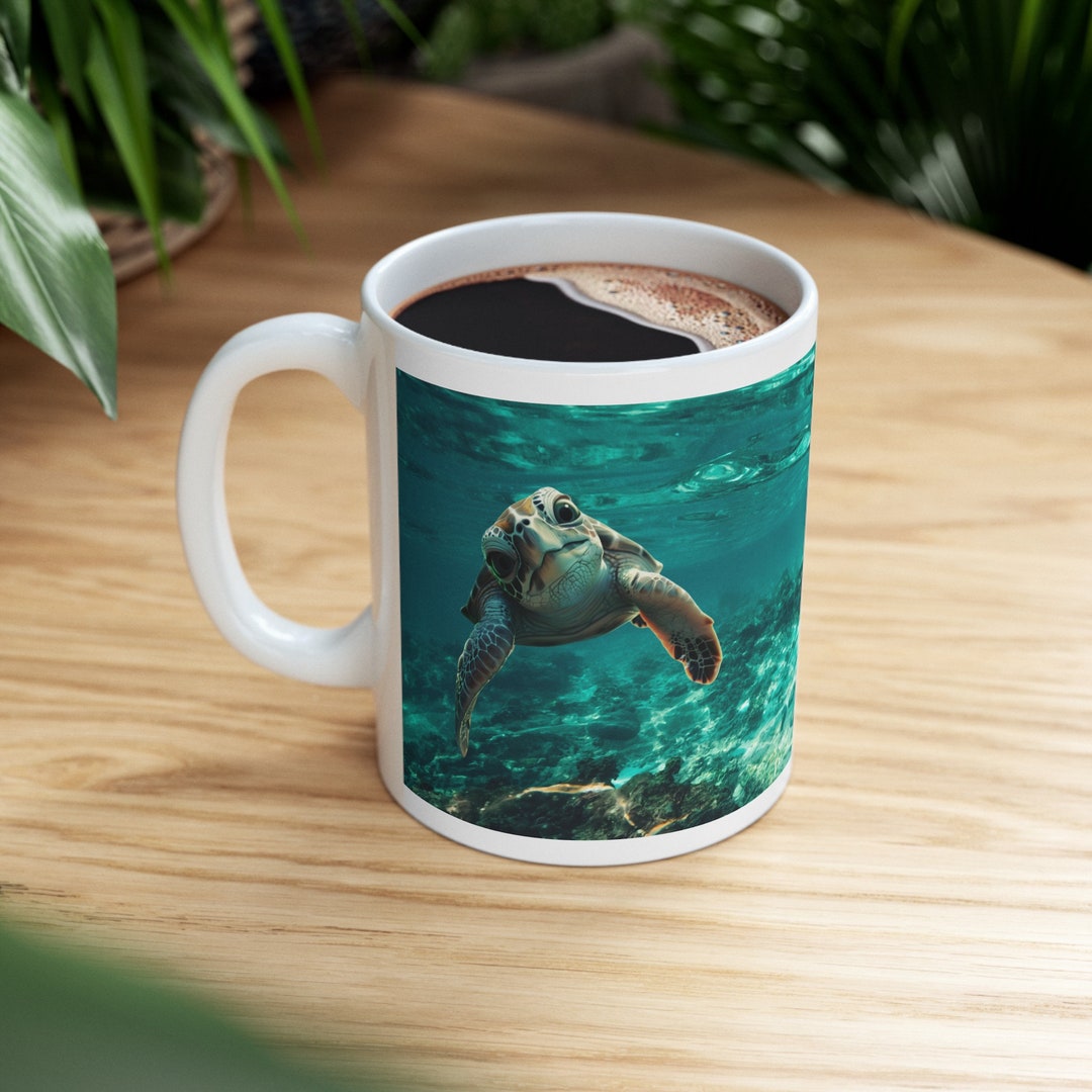 Turtle Coffee Cup Turtle Lover Coffee Cup for Turtle Owner Turtle ...