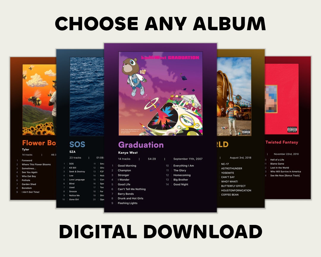 Request Any Album Cover Custom Album Posters Album Cover Posters Album ...