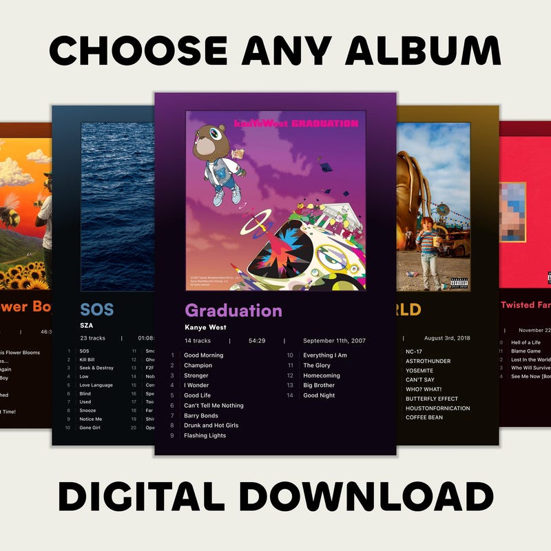 Album Cover Posters - Etsy