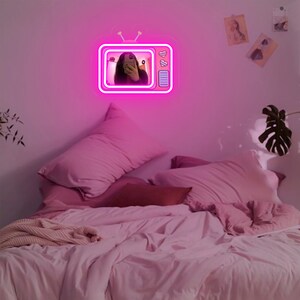 I'm on the Telly Mirror Neon Sign, Mirror Decor Sign, Girls Room Decor ...