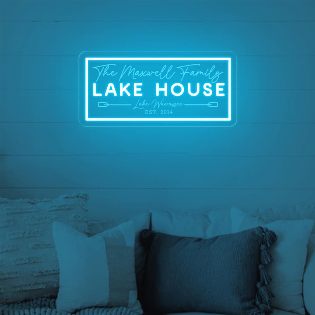 Custom Lake House Neon Sign, Lake House Gift,lake House Wall Decor ...