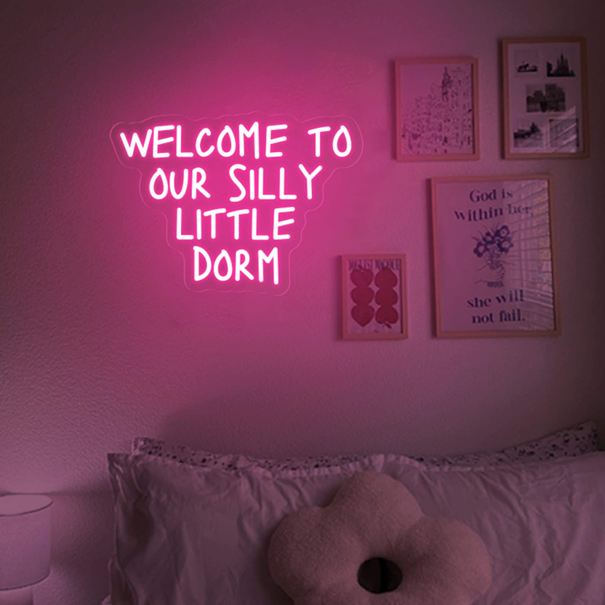 Welcome to Our Dorm Decor, Pink Room Decor, College Room Decor,trendy ...