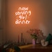 Now Serving Girl Dinner Neon Sign, Girl Dinner Led Neon Light, Cute ...