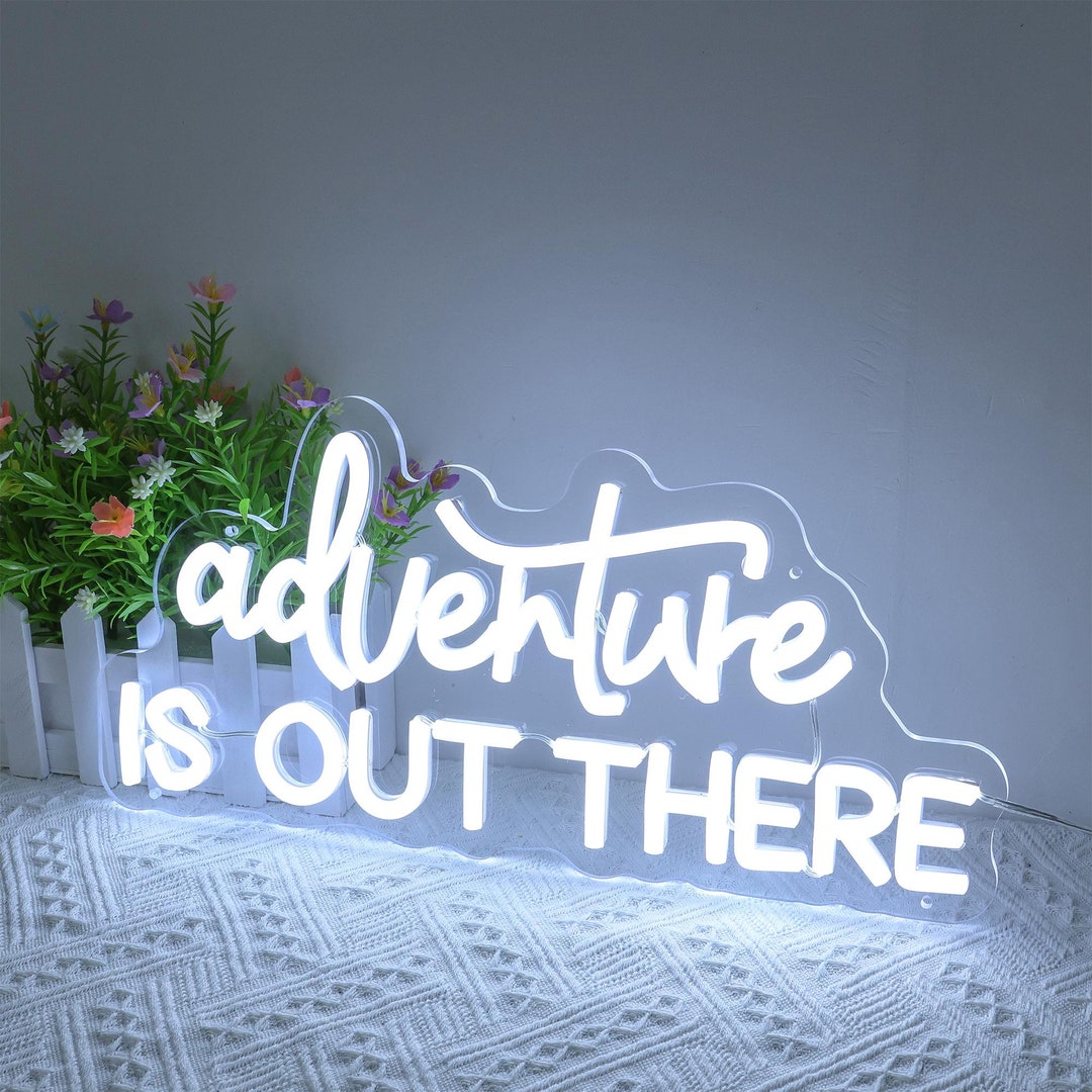 Adventure is Out There Neon Sign, Mancave Sign Wall Decor, up Movie ...