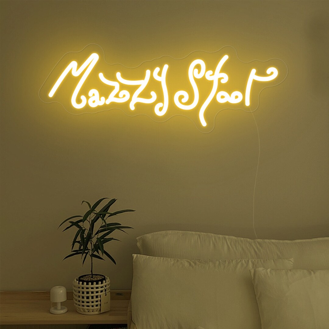 Mazzy Star Neon Sign, Aesthetic Inpsired Decor, Y2k Style Led Light ...
