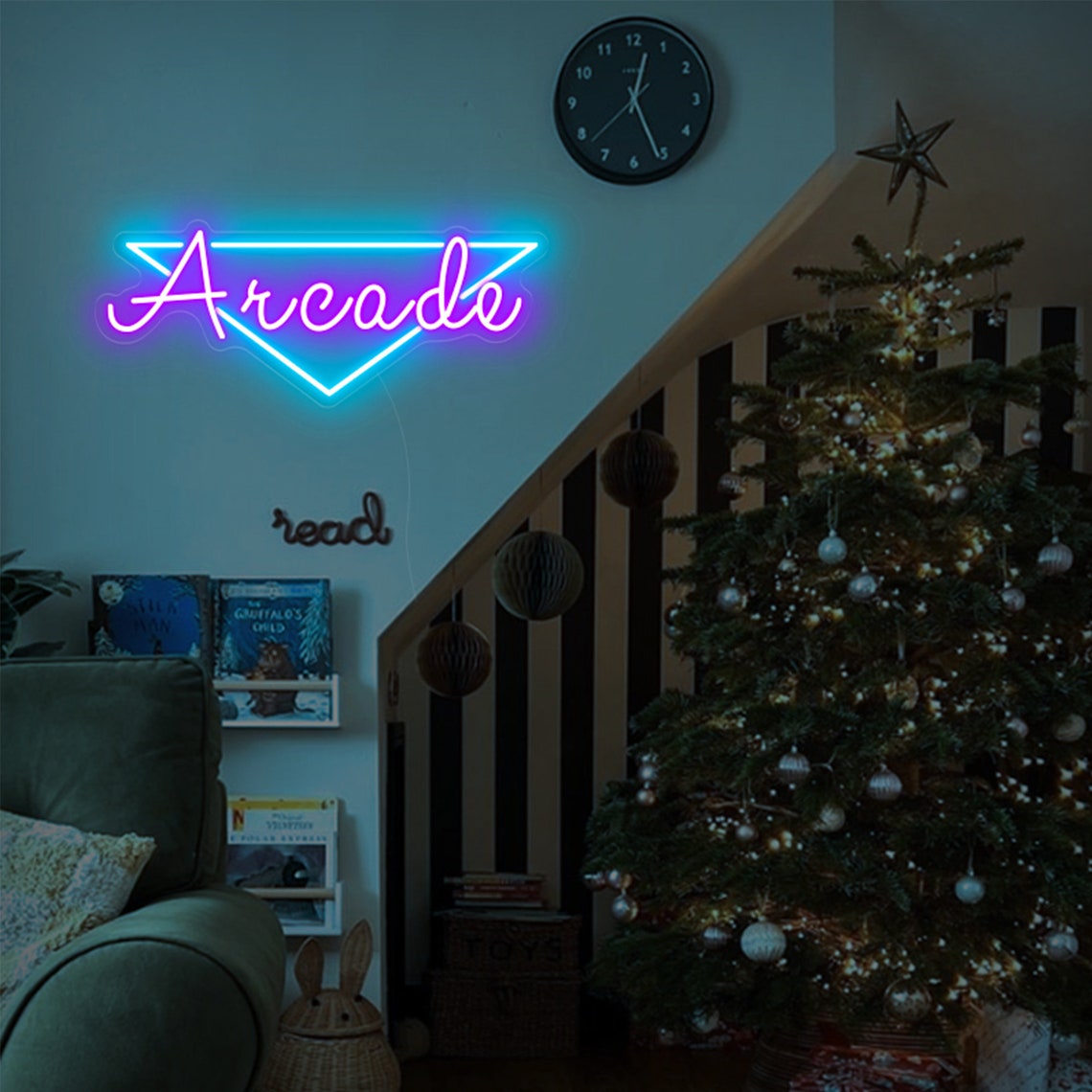 Custom Arcade Neon Sign, Game Room Led Light, Mancave Wall Art, Game ...