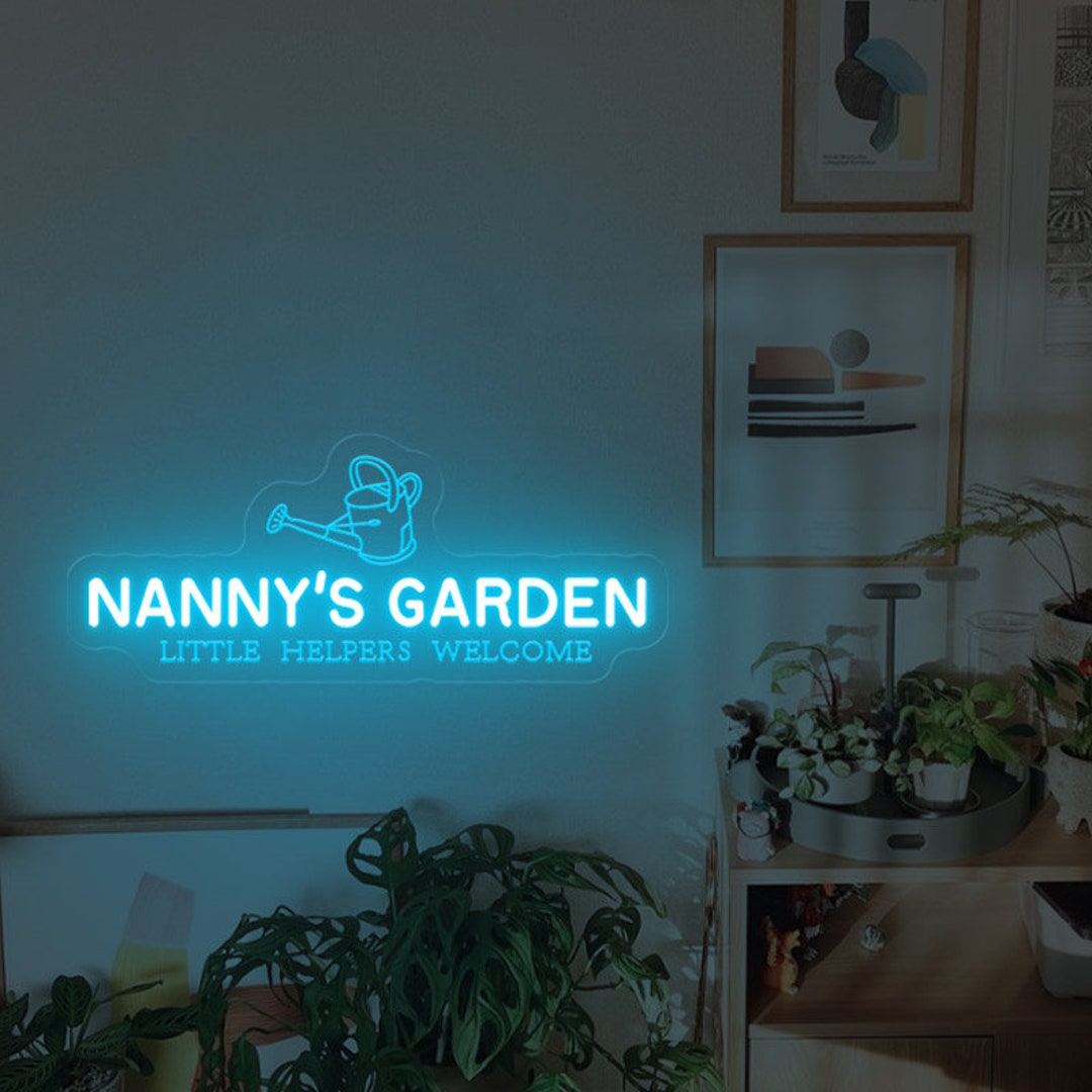Personalized Garden Outdoor Neon Sign, Custom Garden Neon Sign, Garden ...
