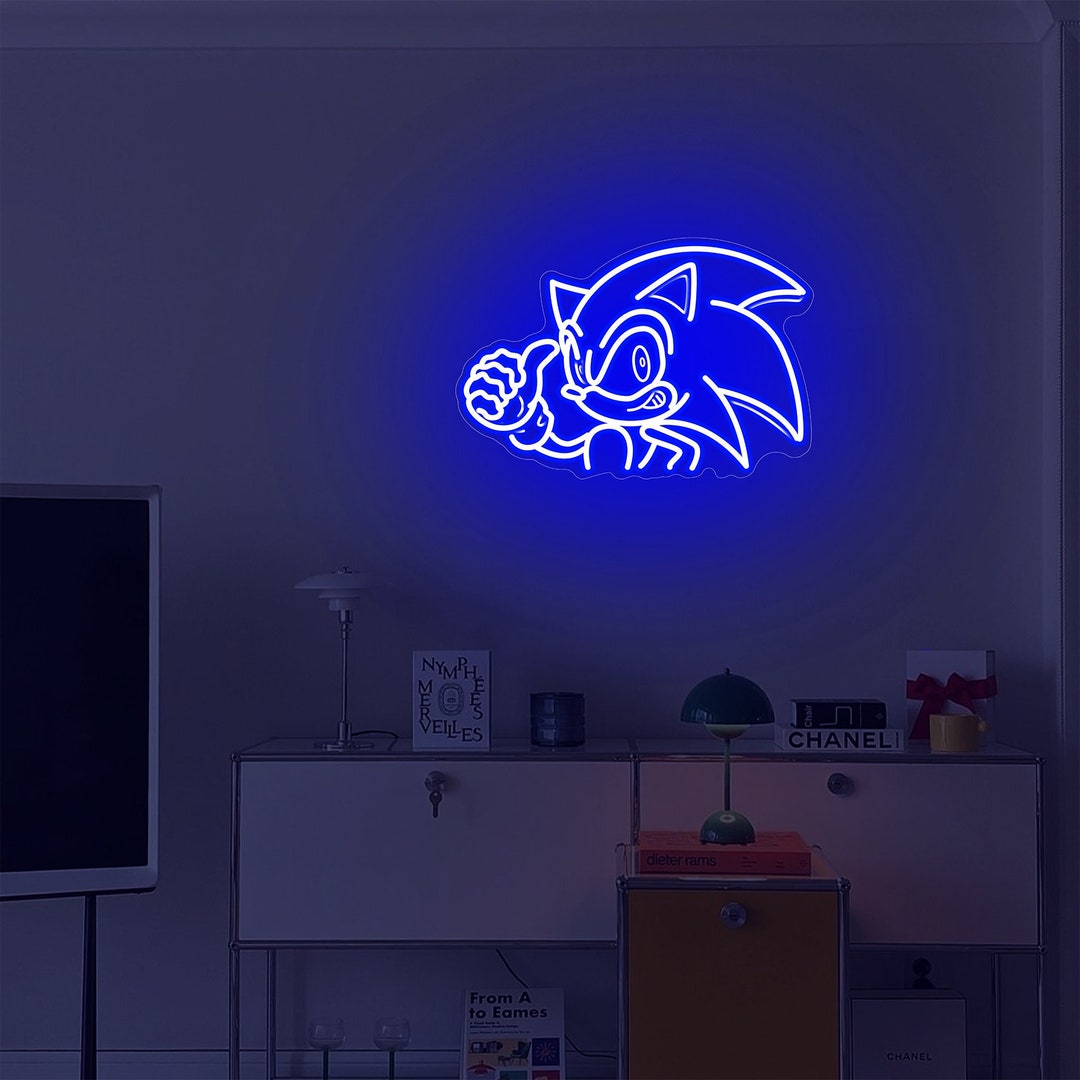 Sonic the Hedgehog SEGA Logo Neon Sign Game Room Bedroom Neon Sign ...