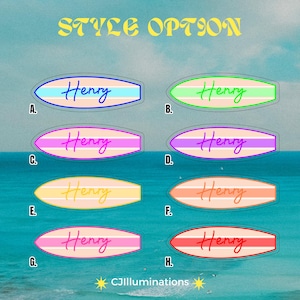 Custom Name Surfboard Neon Sign, Personalized Surf Sign,surf Club Decor ...