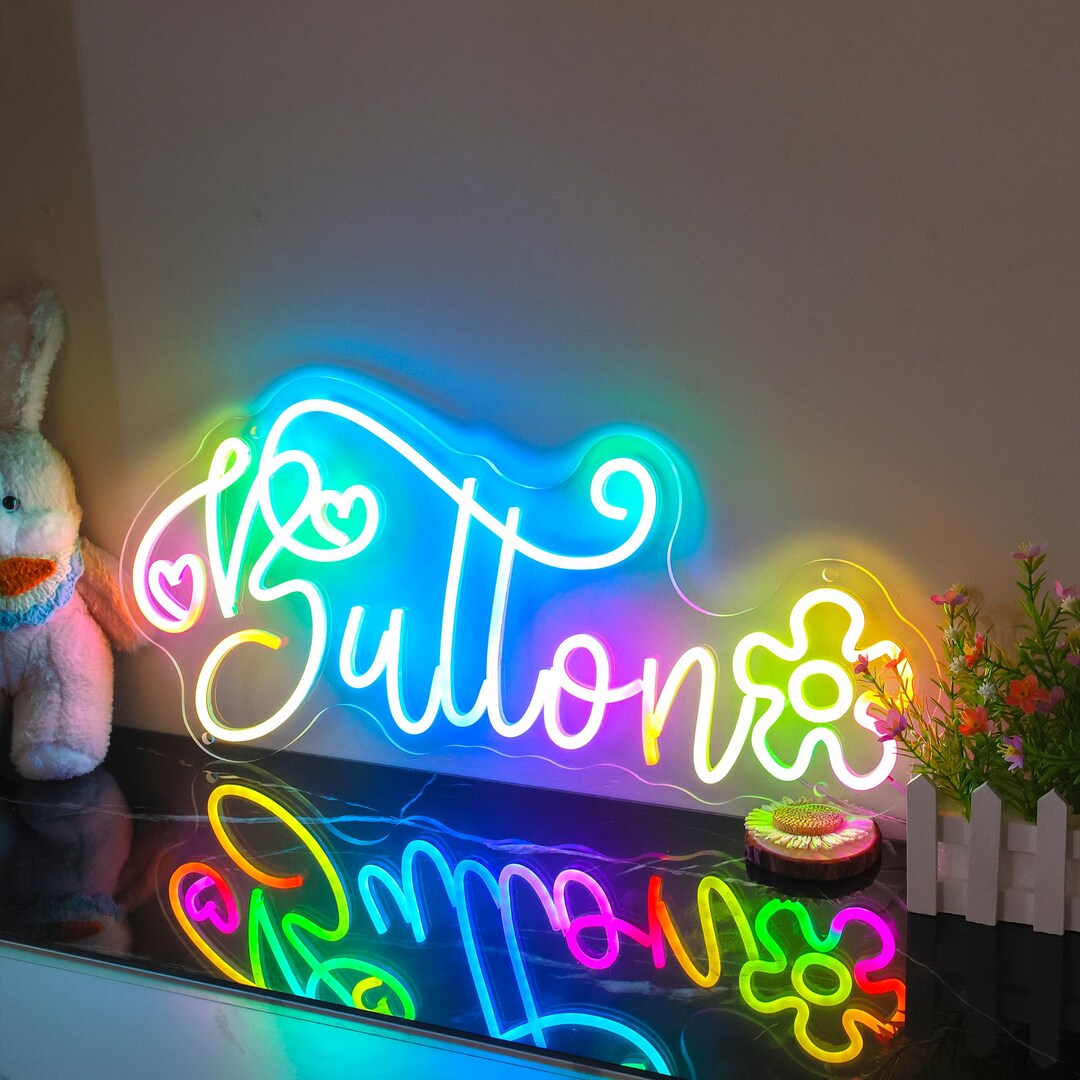 Personalized Name Neon Sign,rgb Custom Neon Sign,rainbow Neon Sign ...