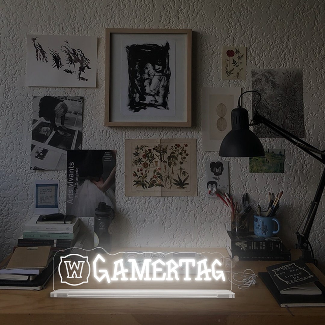 Custom Gamertag Neon Sign, Custom Neon Sign, Gift for Streamers and ...