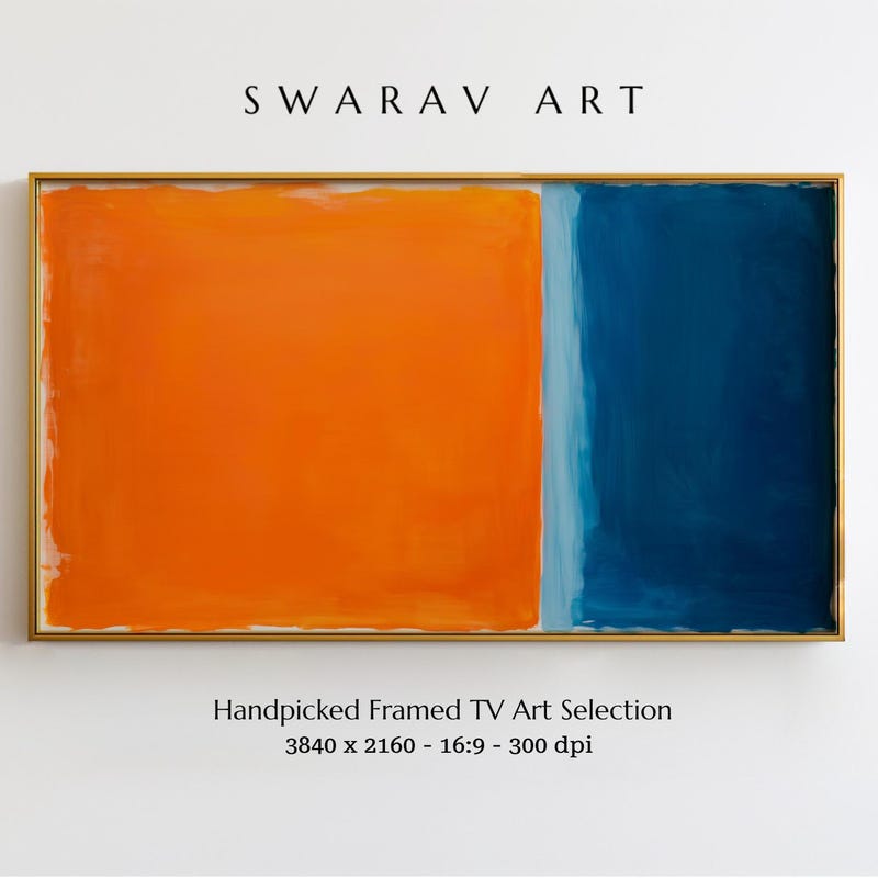 Rothko Blue Horizontal - Etsy