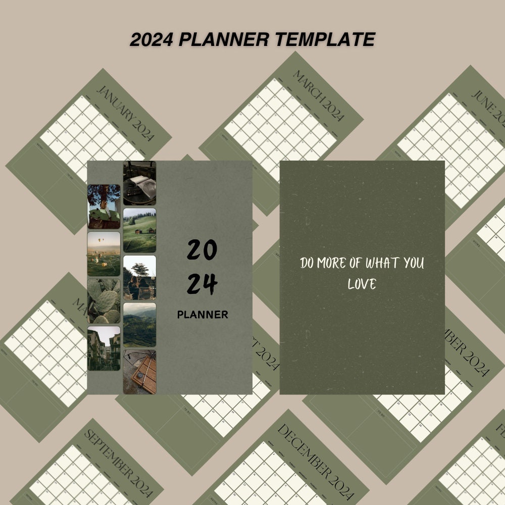 PLANNER 2024 DIGITAL TEMPLATE - Etsy