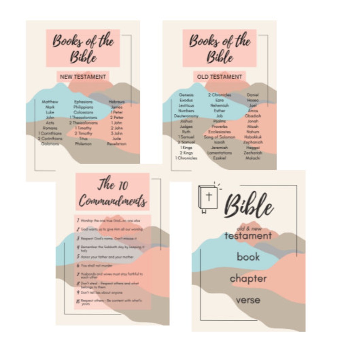 Kids Ministry Poster Bundle-neutral Colors Peach Accents Classroom ...