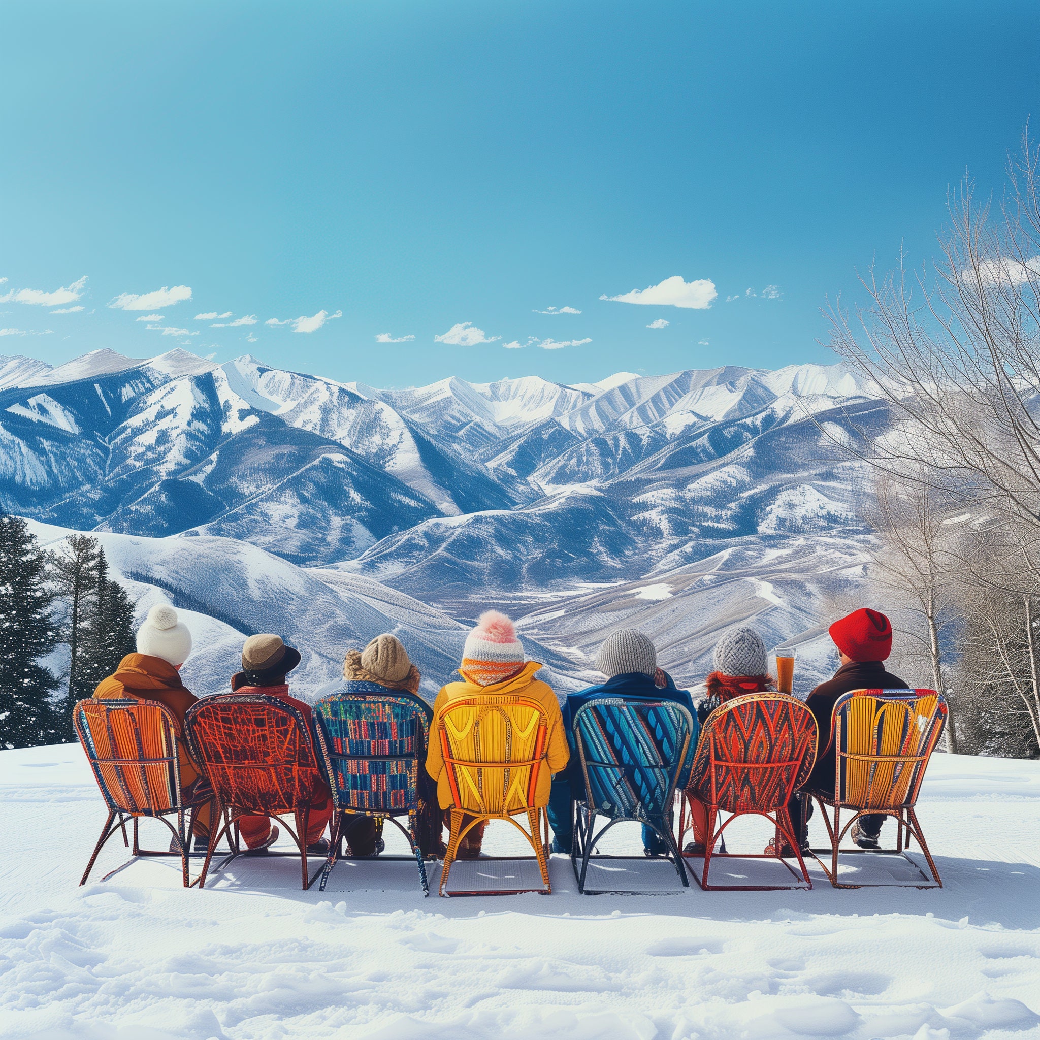 PRINTABLE Mountain Serenity: Winter Gathering in Aspen - Etsy