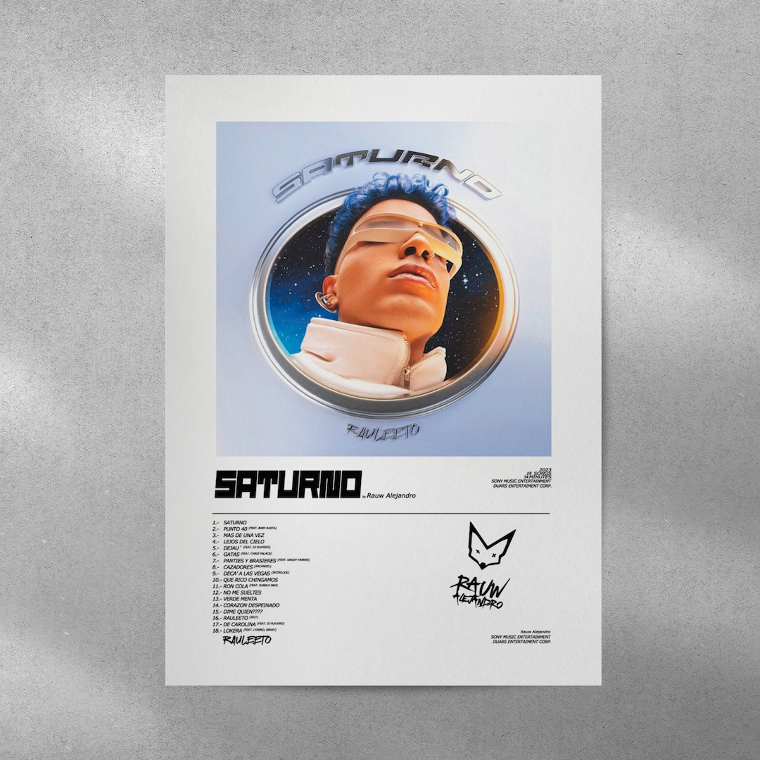 SATURN POSTER by Rauw Alejandro - Etsy