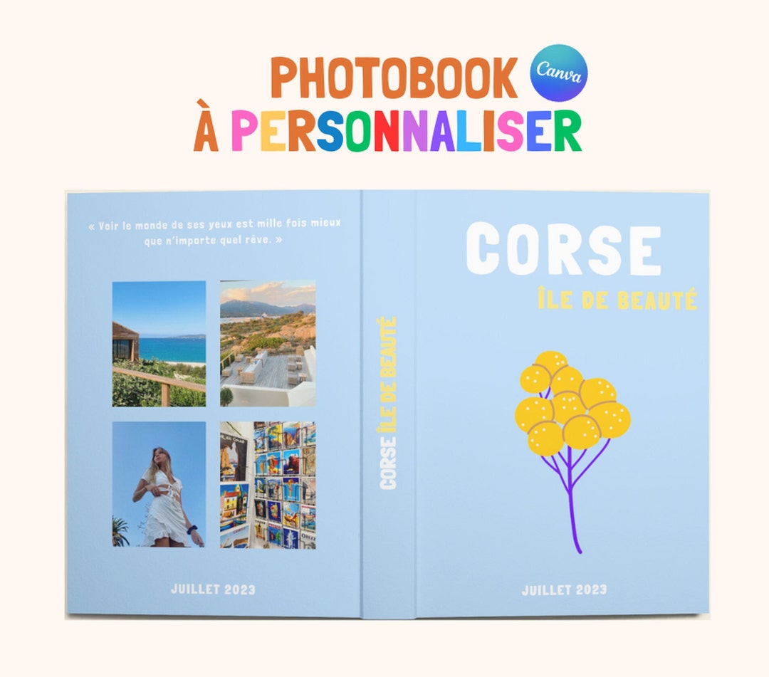 Assouline Printed Corsican Photo Album Book Template Customizable ...