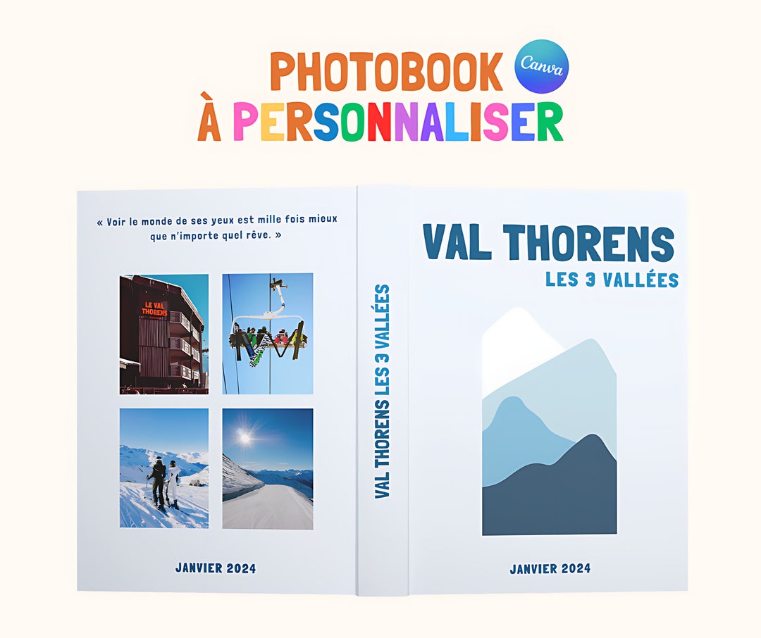 Modèle de Livre album Photo Val Thorens Imprimé Assouline. Photobook de ...