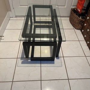 Metal and Glass Infinity Prism Coffee Table - Etsy