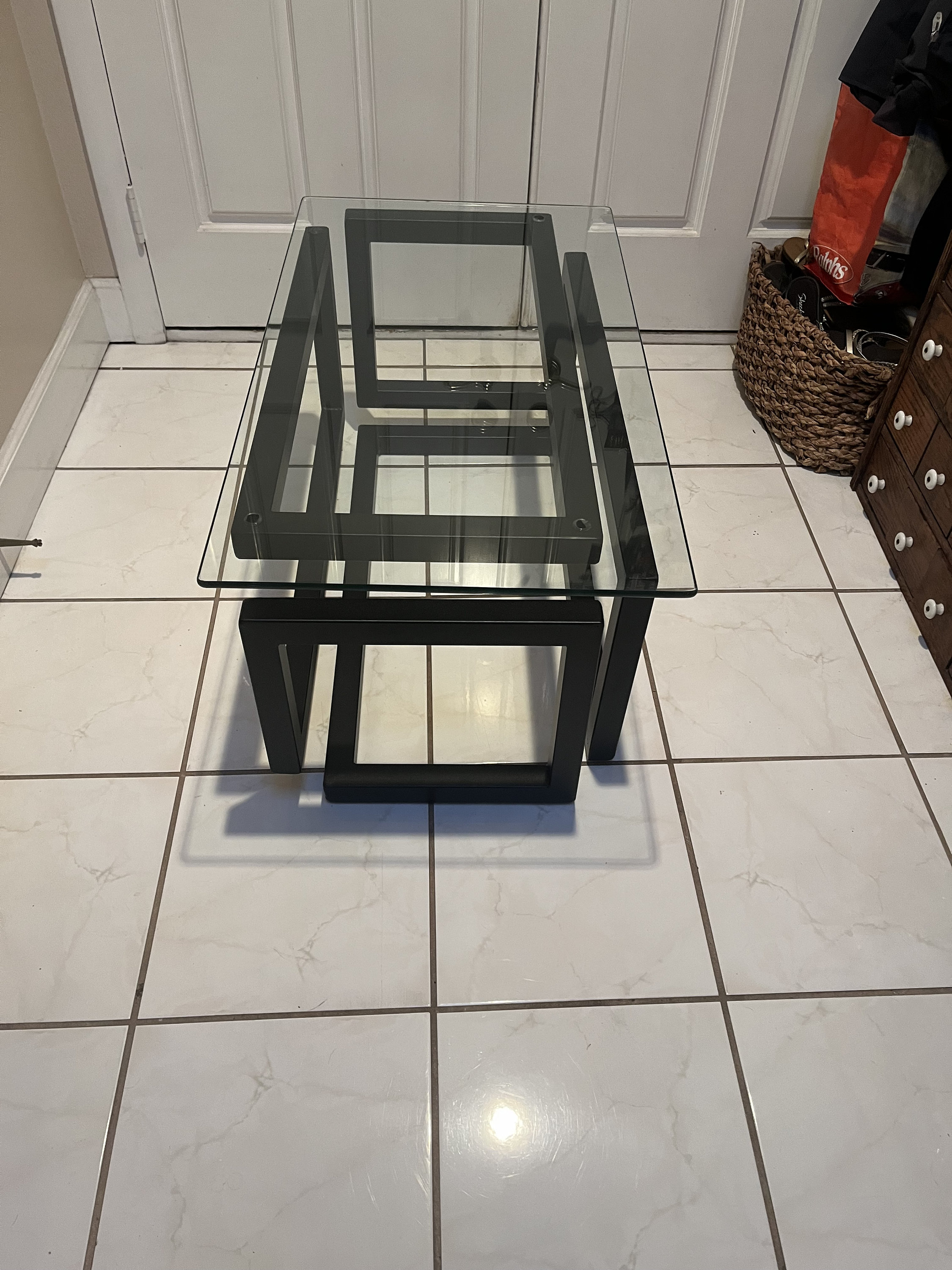 Metal and Glass Infinity Prism Coffee Table - Etsy