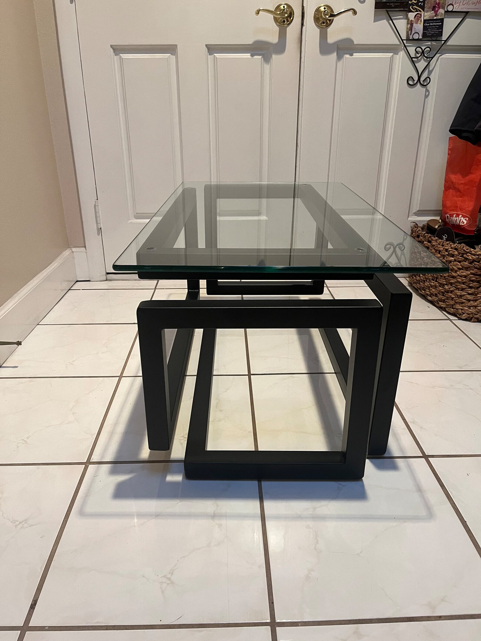 Metal and Glass Infinity Prism Coffee Table - Etsy