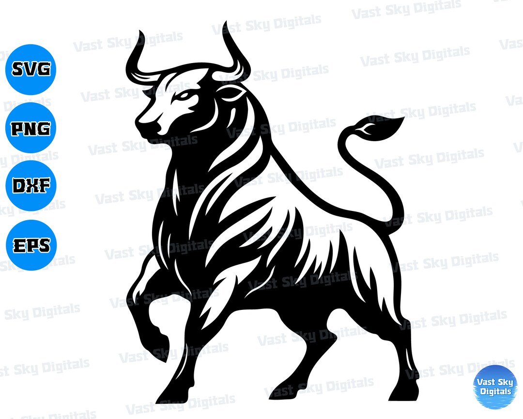 Taurus, Svg, Png, Dxf, Eps Files Included. Svg Files for Shirts, Vector ...