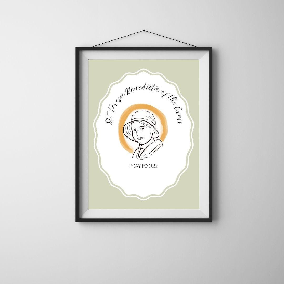 Modern Catholic Saint Print for Confirmation Saint Gift : St. Teresa ...