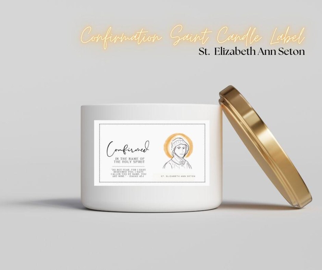 Quick and Beautiful Confirmation Gift Confirmation Saint Candle St ...
