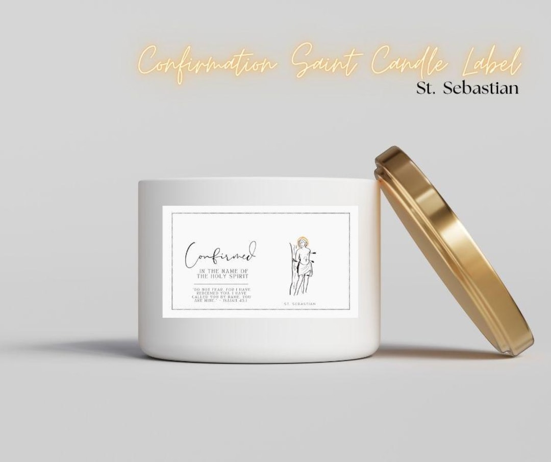 Quick and Beautiful Confirmation Gift Confirmation Saint Candle St ...