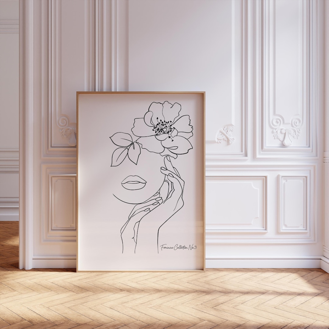 Line Art, Feminine Line Art, Line Art Woman, Abstract Woman, Minimal ...