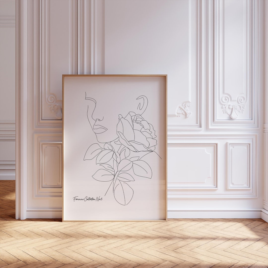 Line Art, Feminine Line Art, Line Art Woman, Abstract Woman, Minimal ...