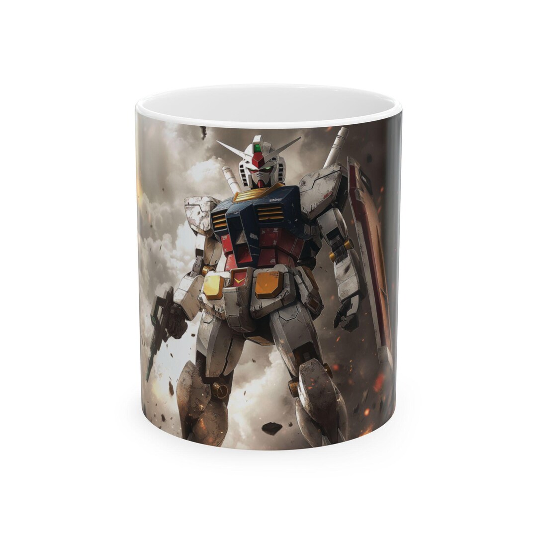 Gundam Ceramic Mug, Anime Tea Cup, Custom Mecha Robotic Gift, Model Kit ...