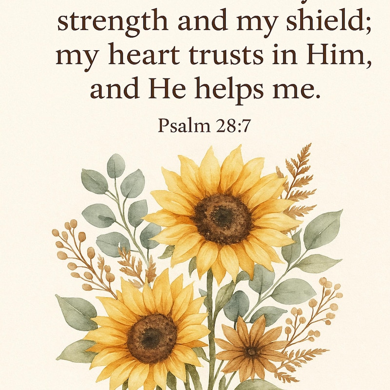 Psalm 28 7 - Etsy