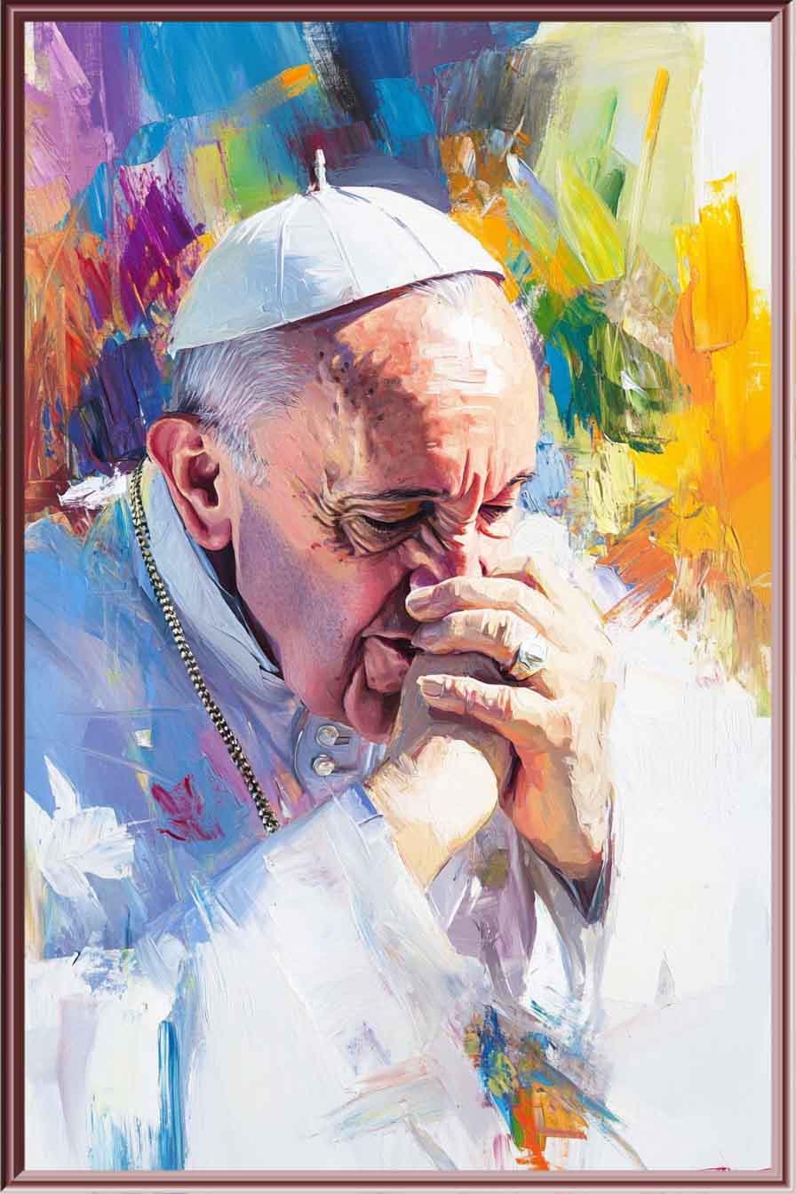 Pope Francis Digital Print | Catholic Religious Wall Art | Christian ...