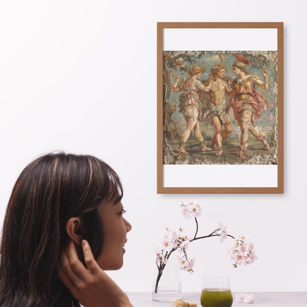 Classical Mythological Scene - Raphaellesque Style Digital Download ...