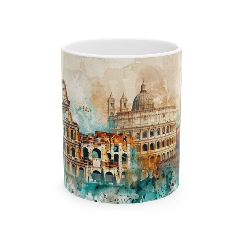 Italian City Hand Design, Ceramic Mug 11 OZ- Italian Artisan Coffee Cup ...